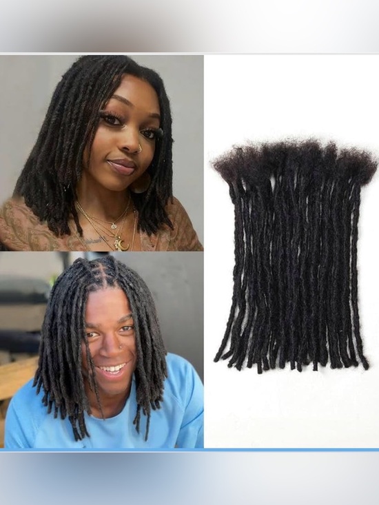 Siphis | Hair | 8 7stands 04cm Interlocking Loc Extensions Human Hair ...